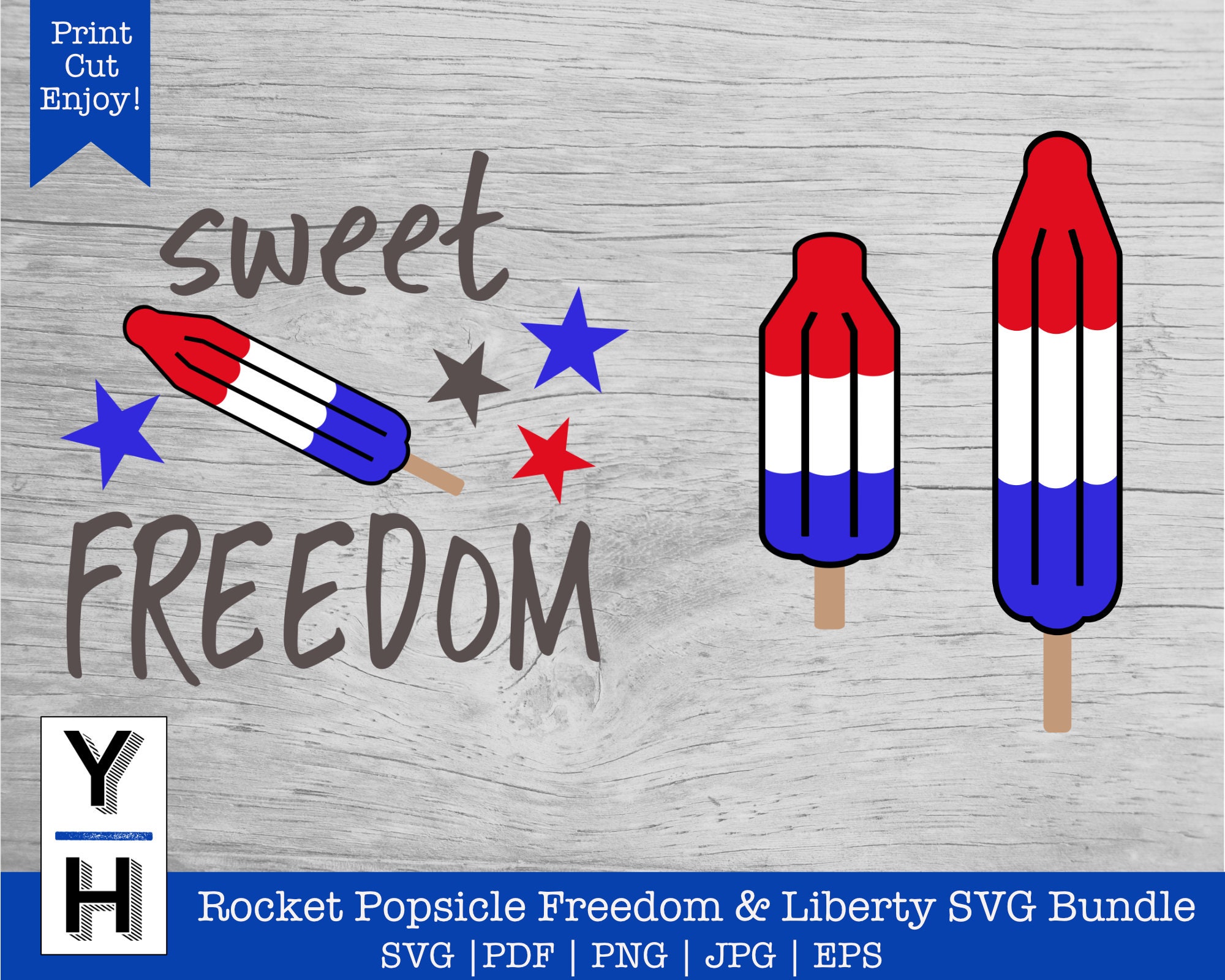 Rocket Popsicle SVG 4th of July SVG Patriotic Popsicle - Etsy Canada