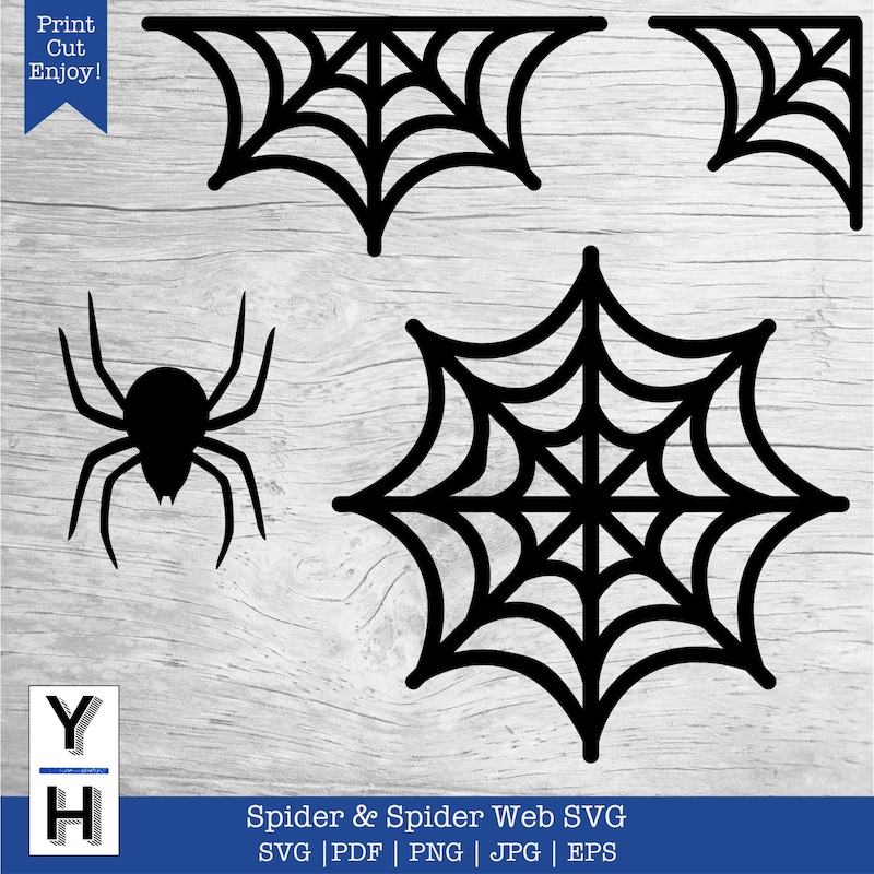 Halloween Clip Art Spider - Etsy