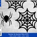 Spider Web SVG Corner Spider Web PNG Half Spider Web Clip Art Scary ...