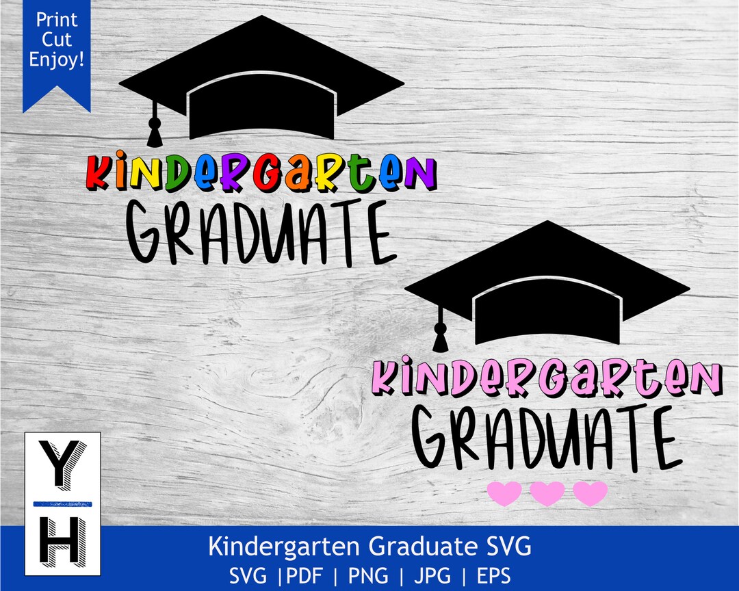 Kindergarten Graduation SVG Kindergarten Grad PNG Kinder Graduate ...