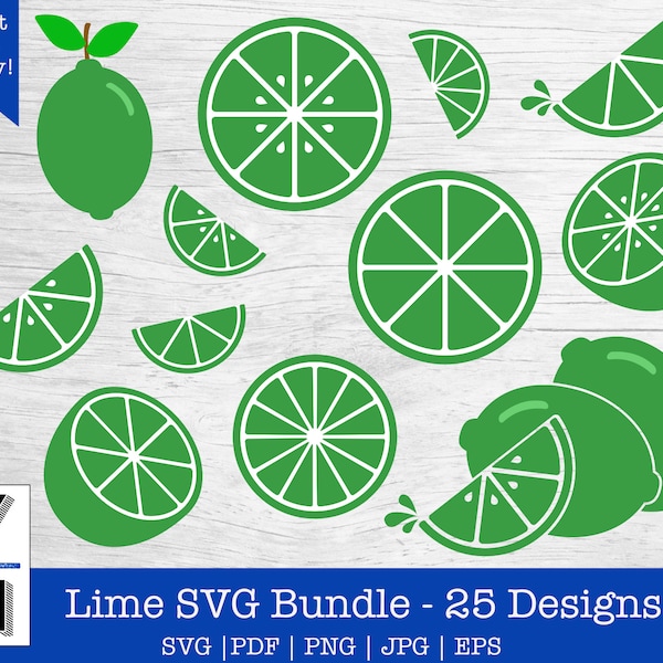 Lime Wedge Svg - Etsy