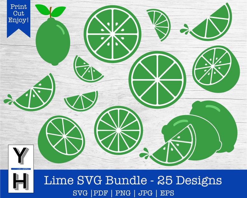 Lime SVG 25 Designs Limeade PNG Lime Slice SVG - Etsy