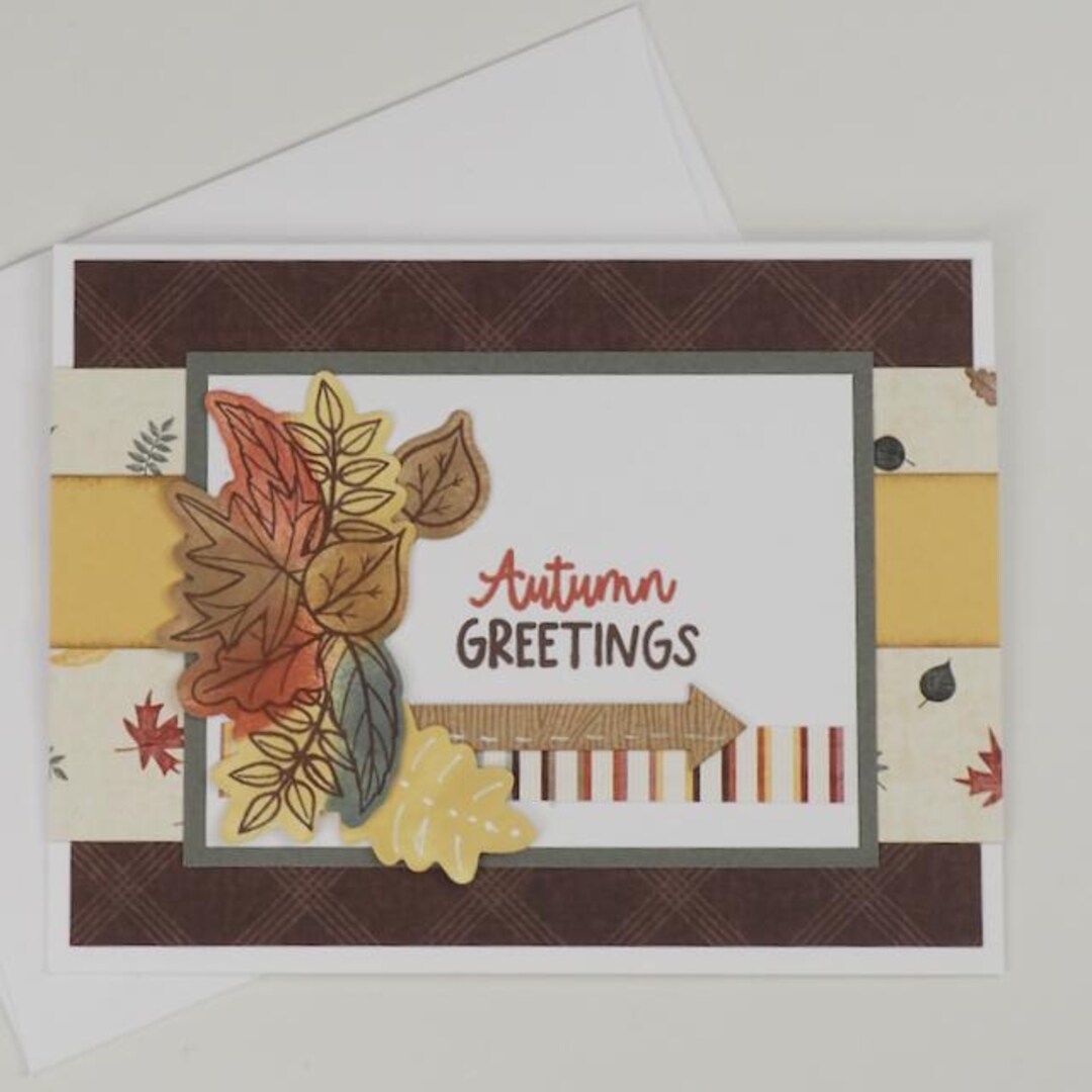 Autumn Greetings Note Card | Thanksgiving Cards (2-pack) - Etsy