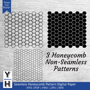 Honeycomb SVG Bundle Seamless Honeycomb Pattern SVG Honeycomb Pattern ...