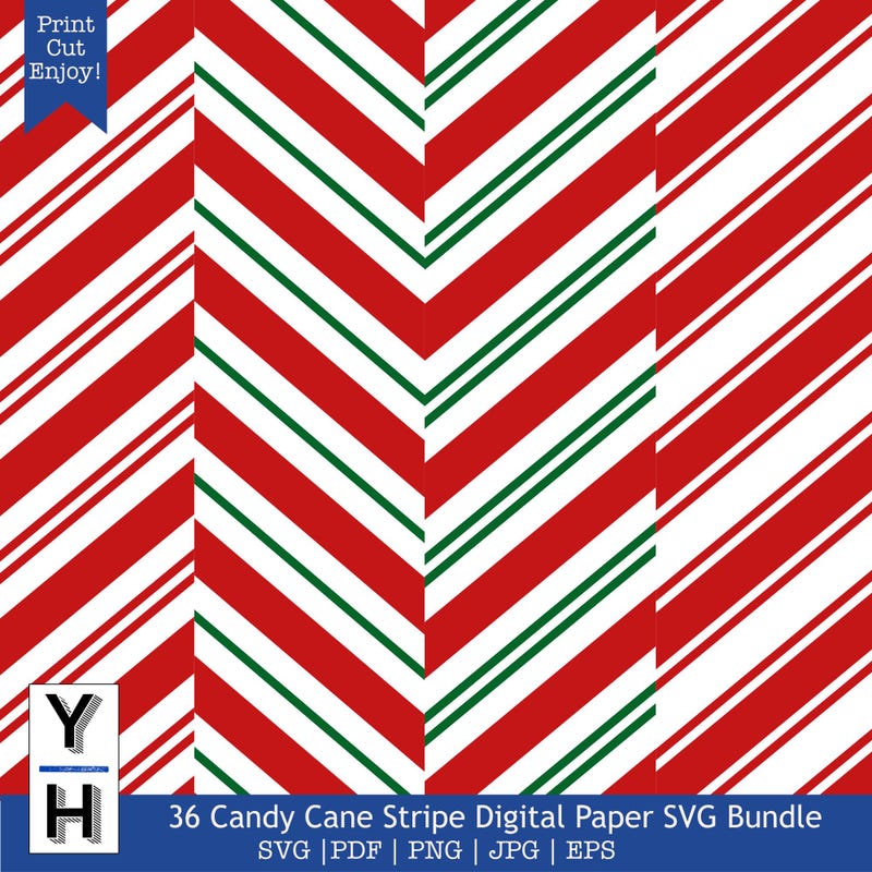Red Candy Cane Background - Etsy