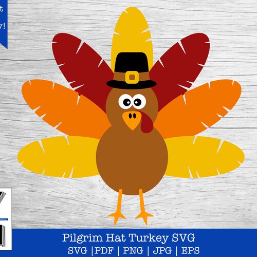 Wildflower Turkey SVG Floral Turkey Cut File Thanksgiving | Etsy