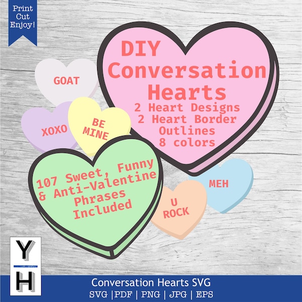 Blank Candy Hearts - Etsy