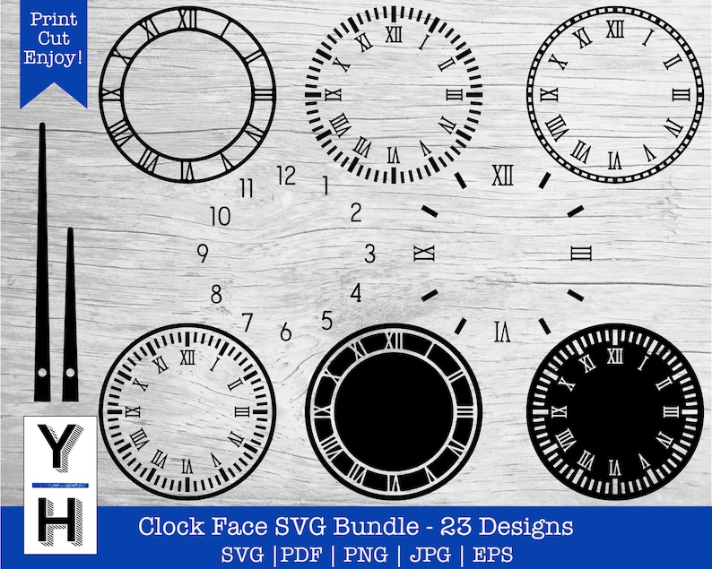 Clock Face SVG Clock Numbers SVG Clock SVG School Clock | Etsy