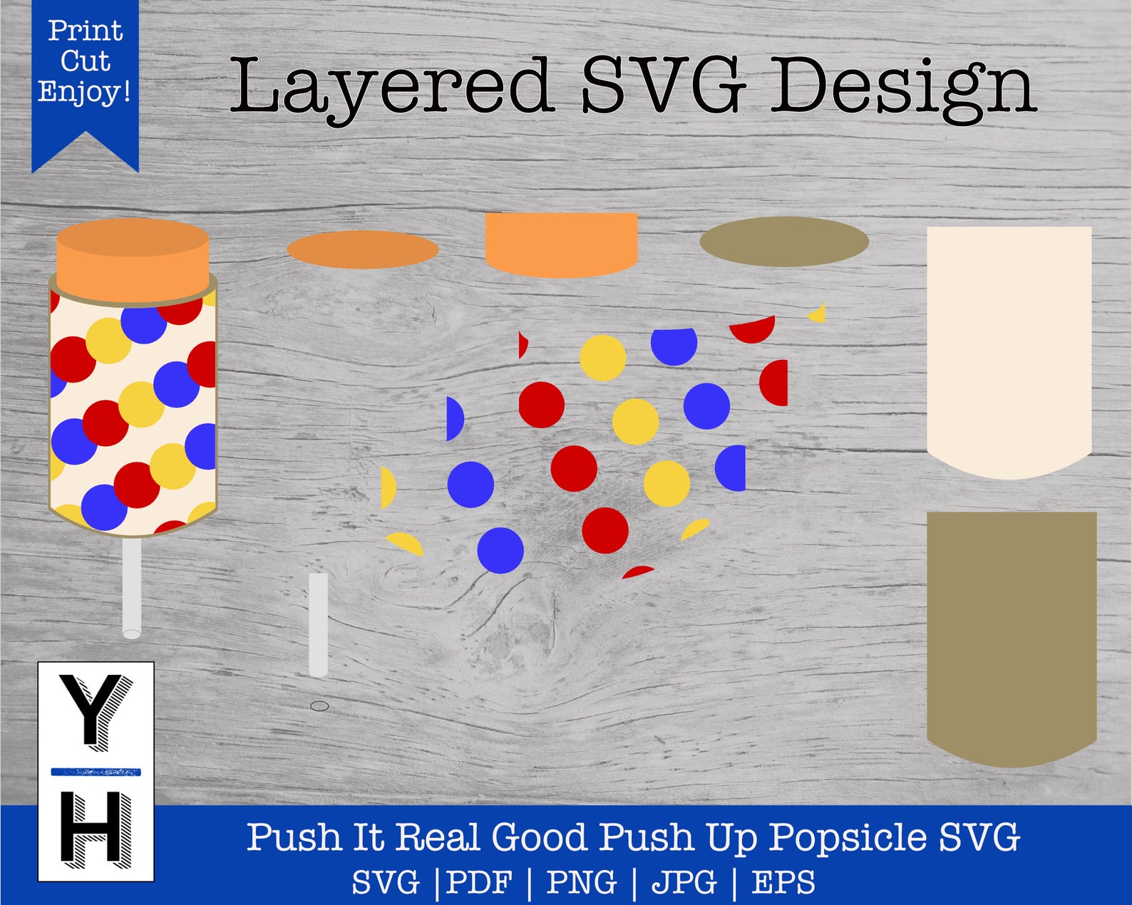 Push It Real Good Push Pop SVG Push up Popsicle SVG Summer - Etsy