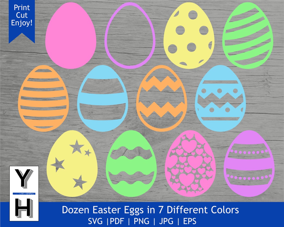Easter Eggs SVG Easter Egg SVG Easter SVG Easter Egg Png | Etsy