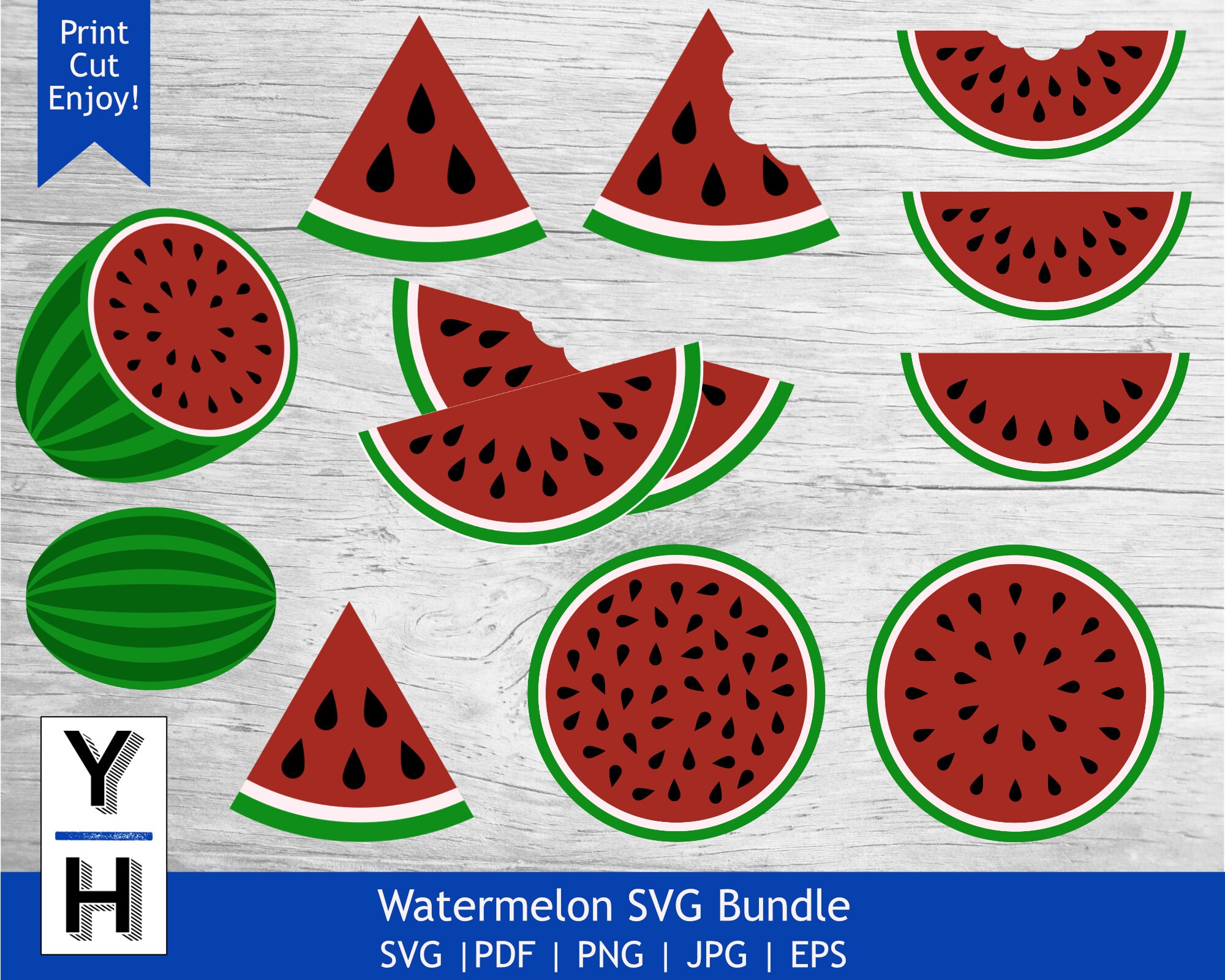 Watermelon SVG | Watermelon Clipart | Watermelon Slice SVG | Bitten ...