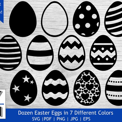Easter Egg Svg Cricut Easter Egg Cut File Simple Eggs Svg - Etsy