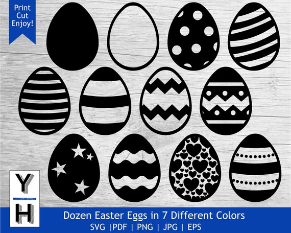 Easter Eggs SVG Easter Egg SVG Easter SVG Easter Egg Png - Etsy
