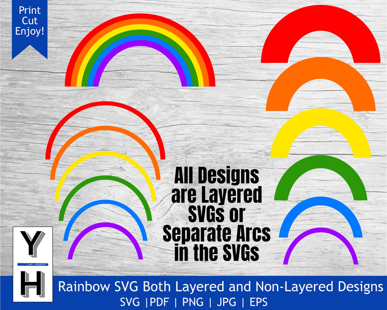Rainbow SVG Rainbow Star SVG Rainbow Clipart Rainbow - Etsy