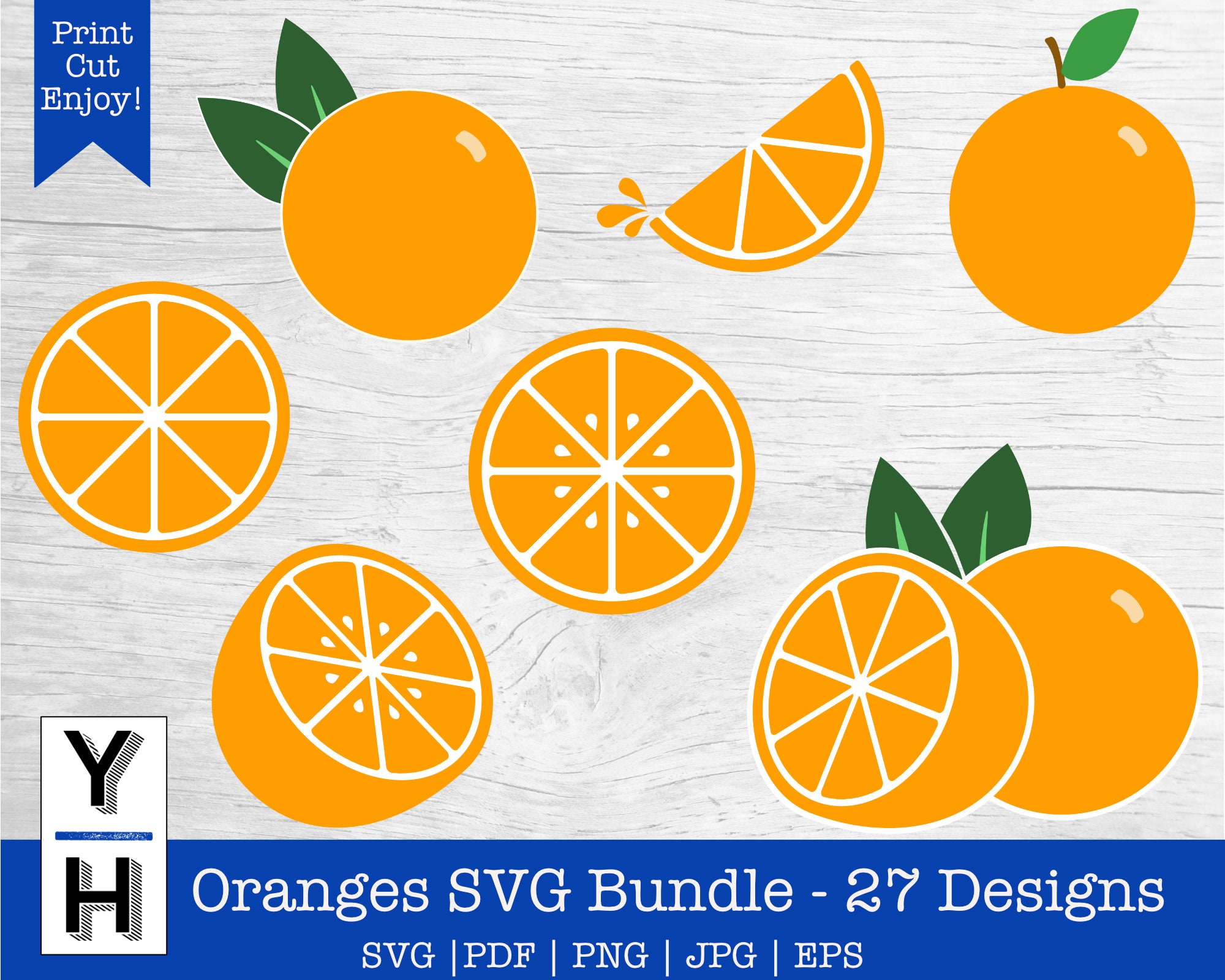Orange SVG 27 Designs Orange Slice SVG Orange Fruit PNG - Etsy