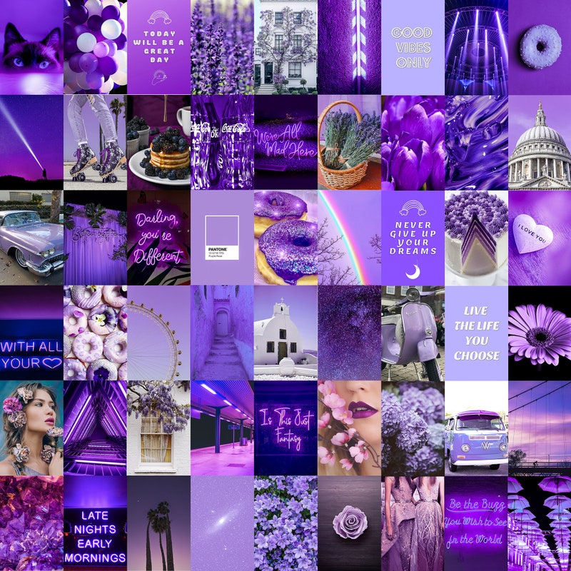 Purple Collage Kit - Etsy