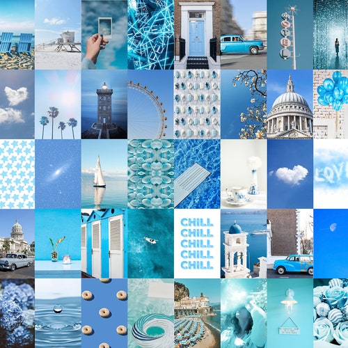 Light Blue Photo Collage Kit - Etsy