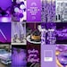 Purple Collage Kit 60 Pcs, Neon Purple Aesthetic Wall Collage, Photo ...
