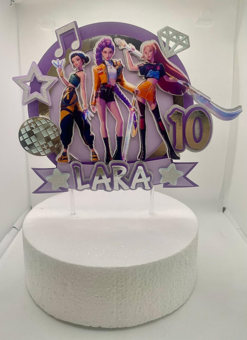 Kpop Demon Hunters / Huntrix Cake Topper - Etsy UK