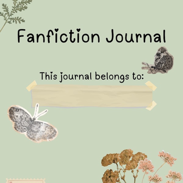 Fanfiction Notebook - Etsy