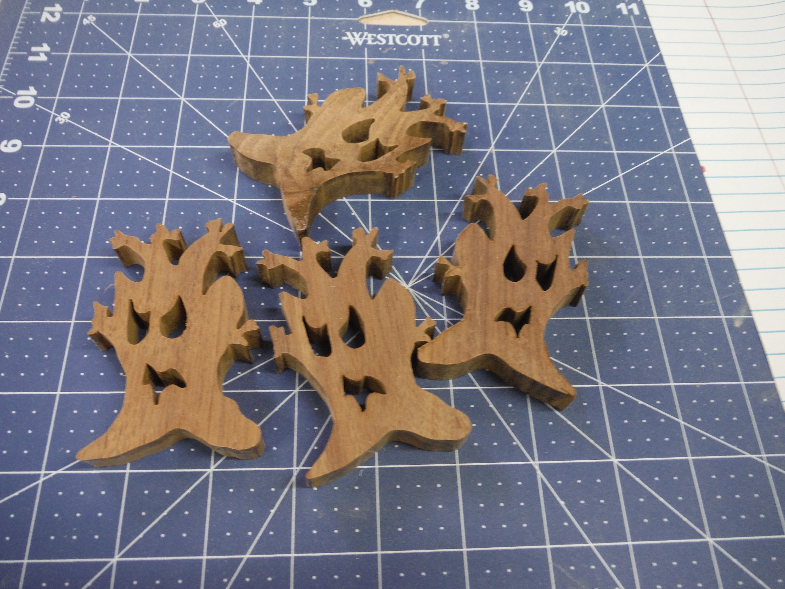 Walnut Stand up Silhouette Scary Tree #500 - Etsy