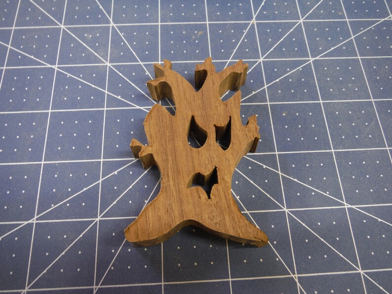 Walnut Stand up Silhouette Scary Tree #500 - Etsy