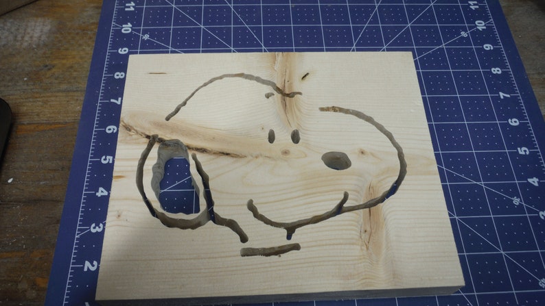 Snoopy Wood Cut Out Portrait Picture. - Etsy