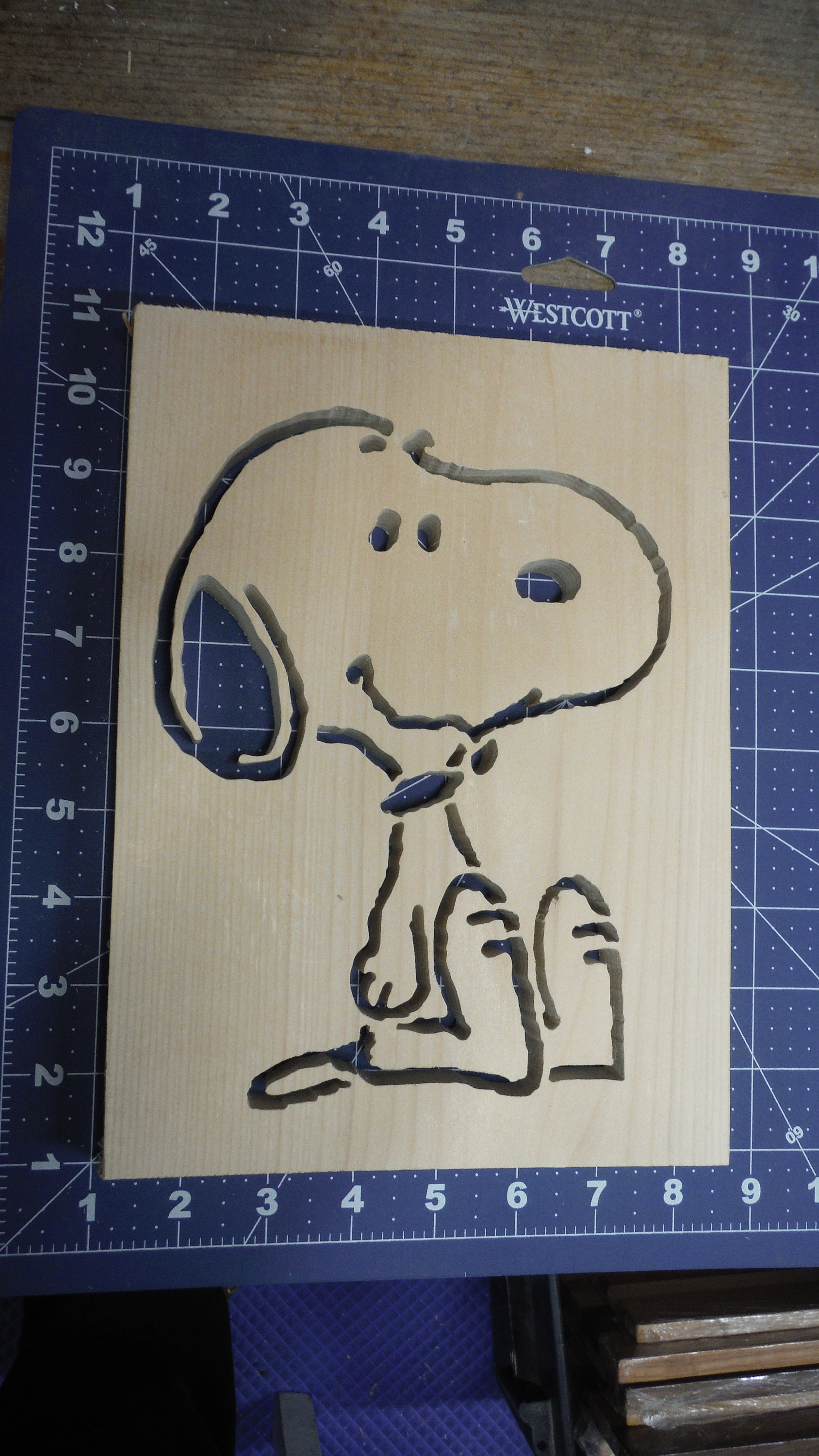 Snoopy Wood Cut Out Picture. - Etsy