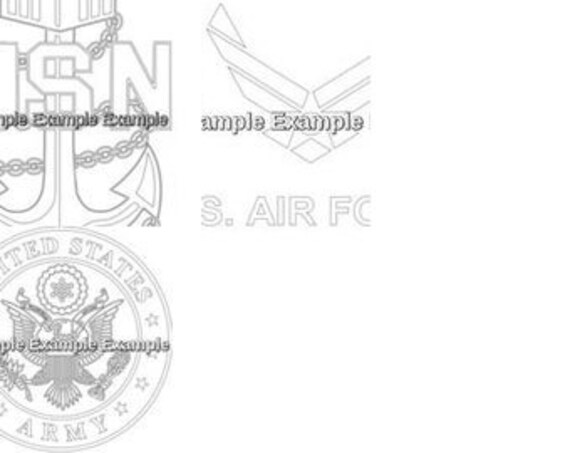 Armed Forces Bundle SVG army Navy & Air Force | Etsy