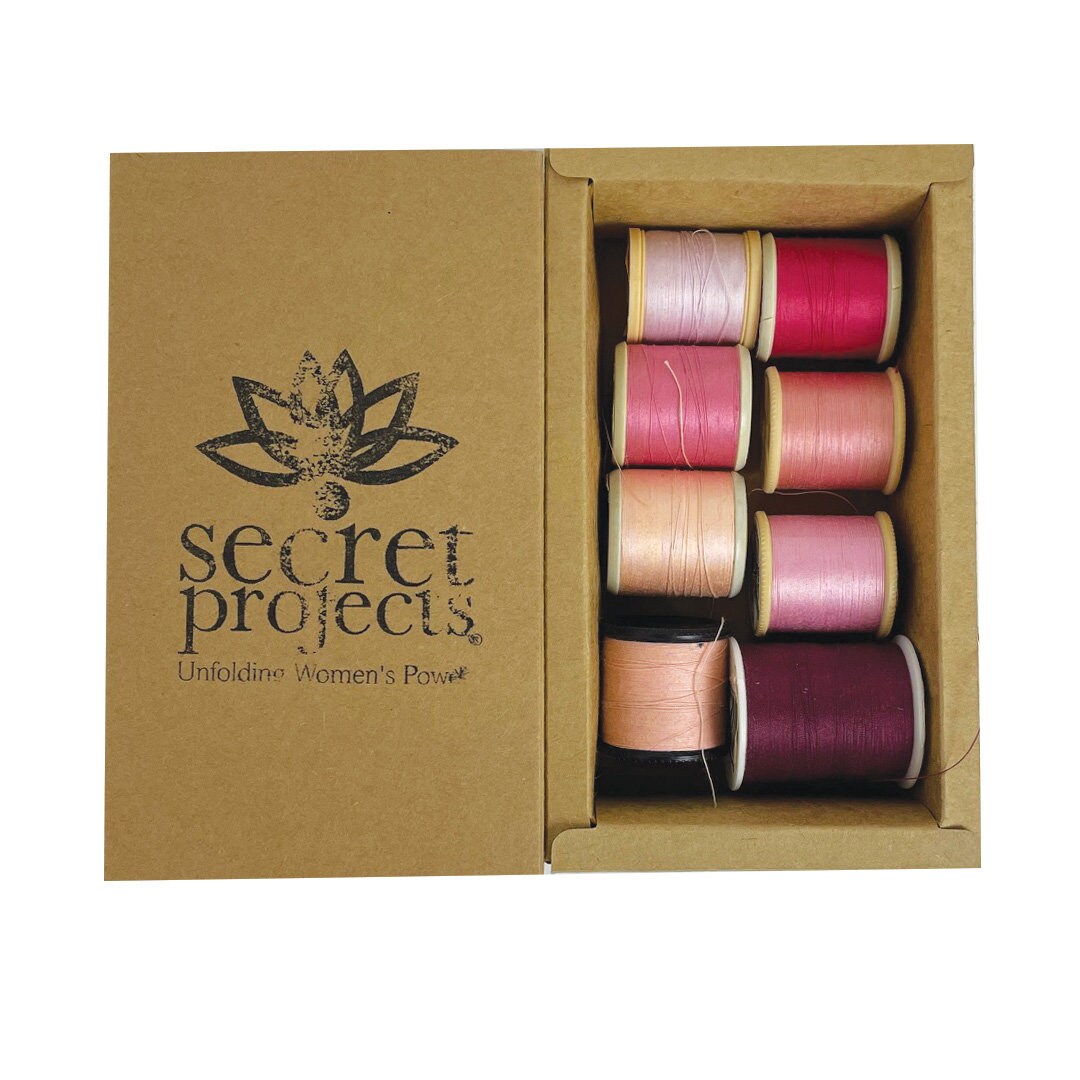 Second Hand Thread Box: Cotton/polyester Reels, Sustainable Sewing Gift ...