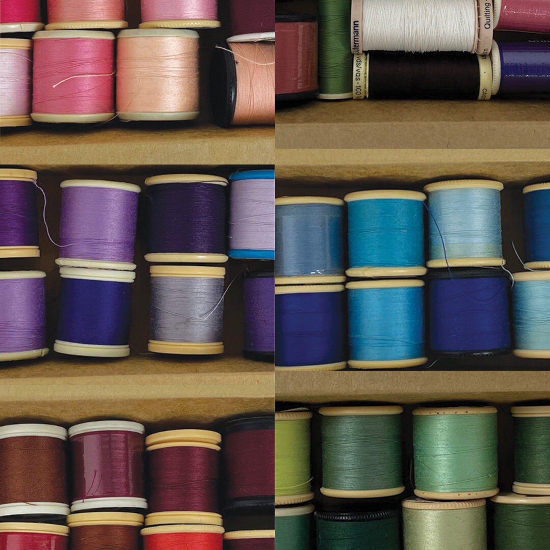 Second Hand Thread Box: Cotton/polyester Reels, Sustainable Sewing Gift ...