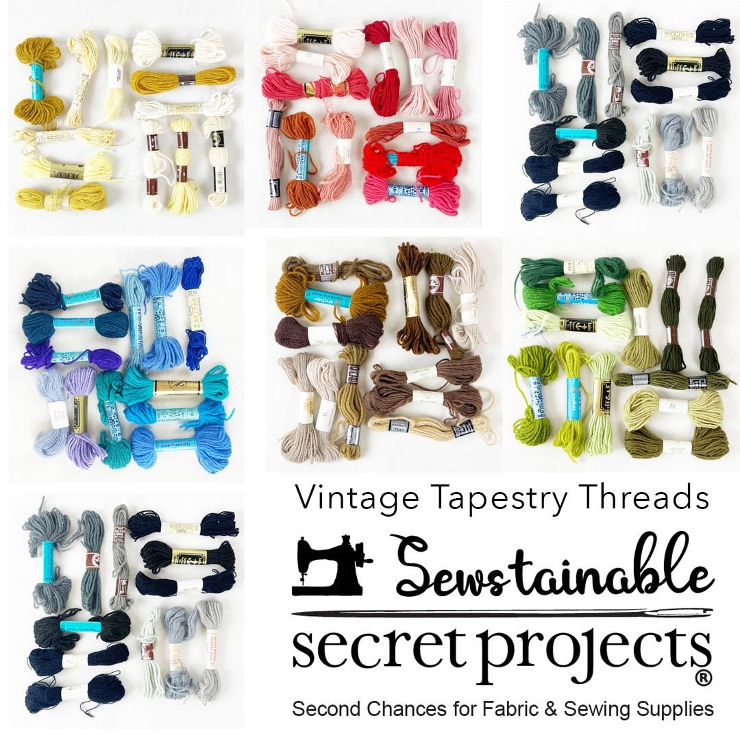 Vintage Tapestry Threads Scrap Pack Fair Trade Sustainable Sorted by ...