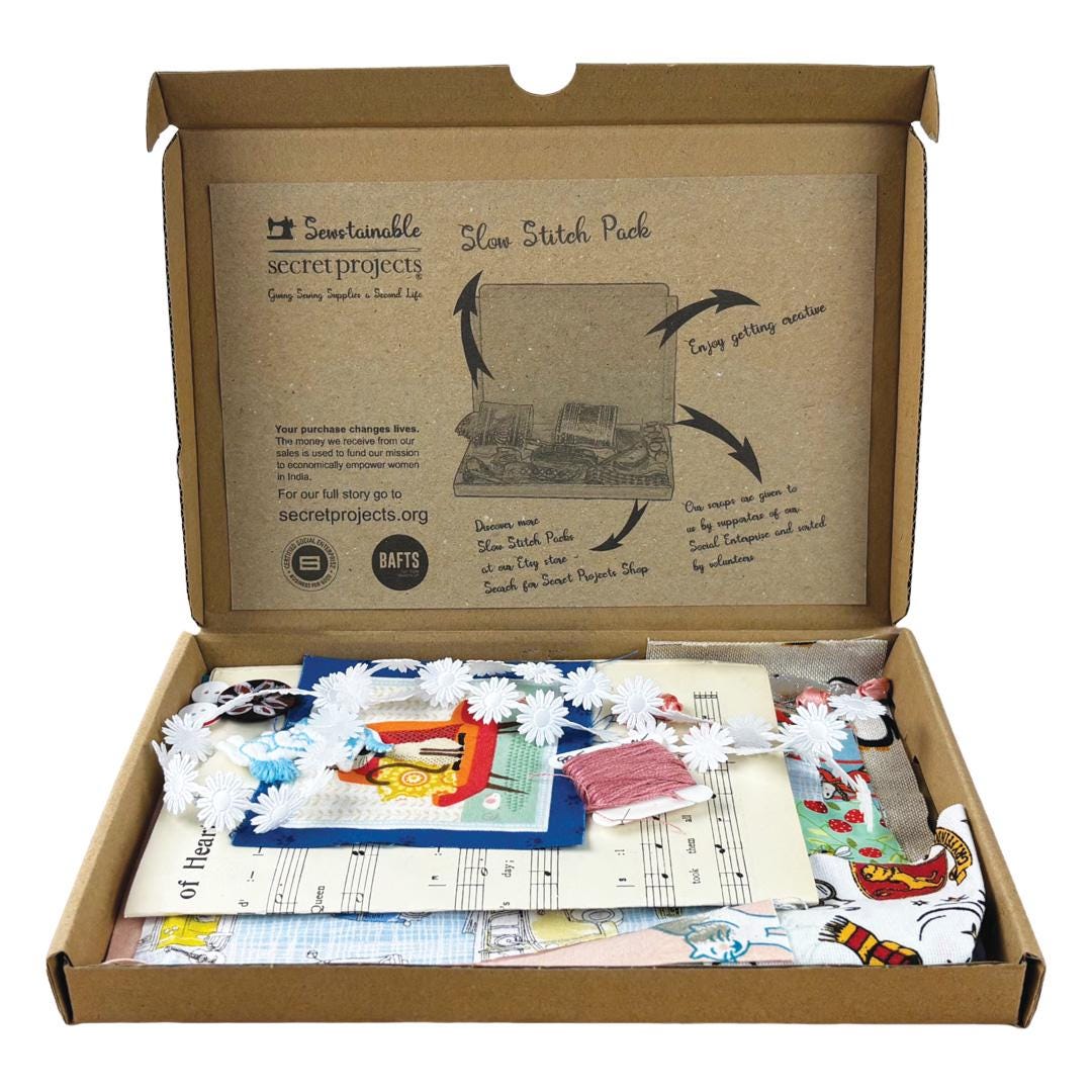 Nursery Rhyme Slow Stitch Kit – Mindful Textile Art - Etsy UK