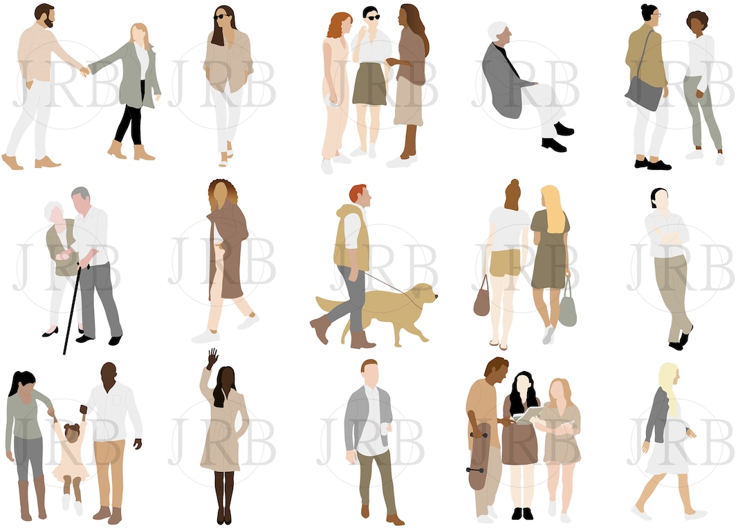 Neutral Vector People Collection No.2 Non-specific - Etsy