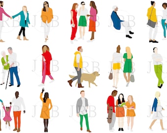 Neutral Vector People Collection No.2 Non-specific - Etsy