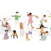 Pastel Vector People Collection No.3 Children - Etsy