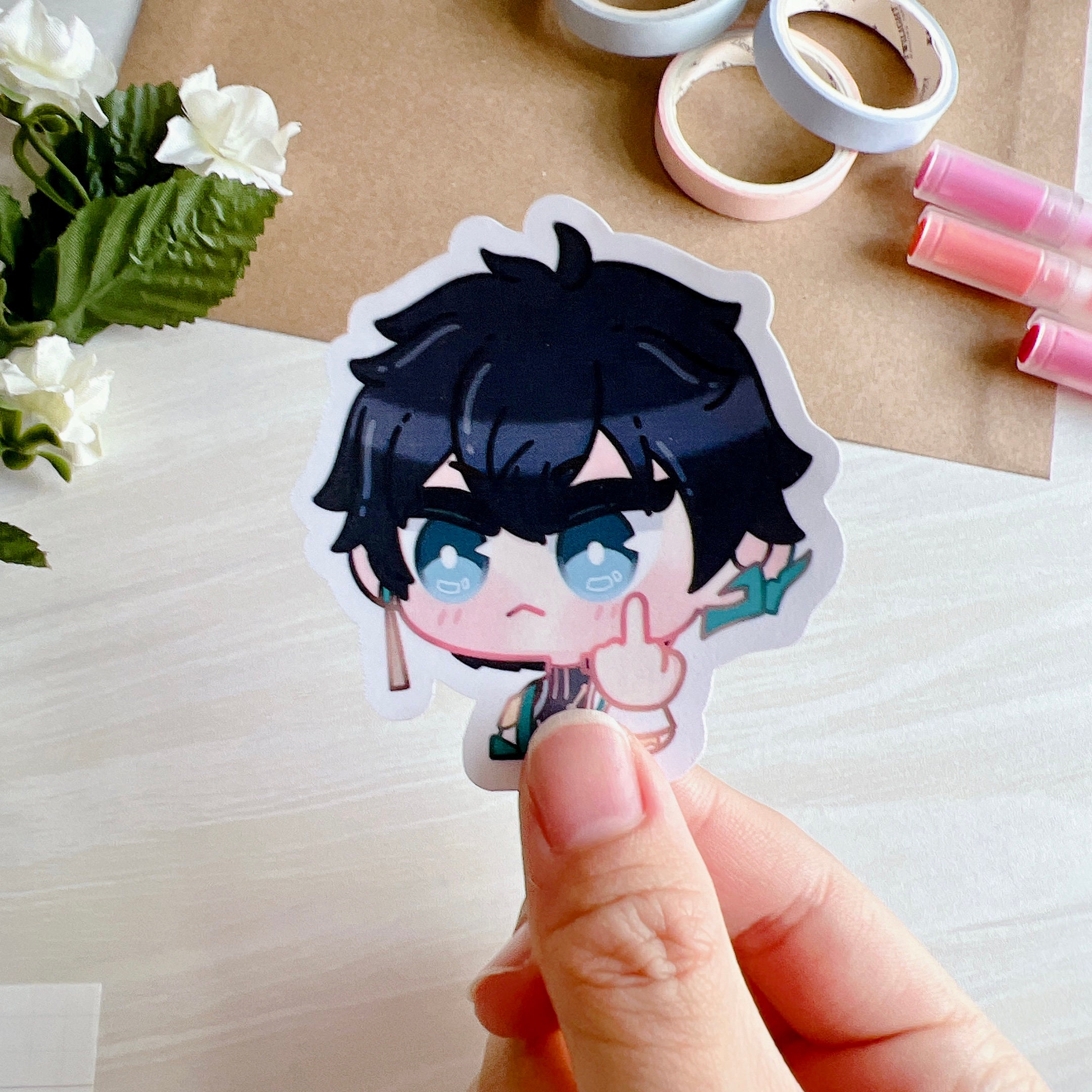 Honkai Star Rail Middle Finger Stickers: Dan Heng, Blade, Kafka ...