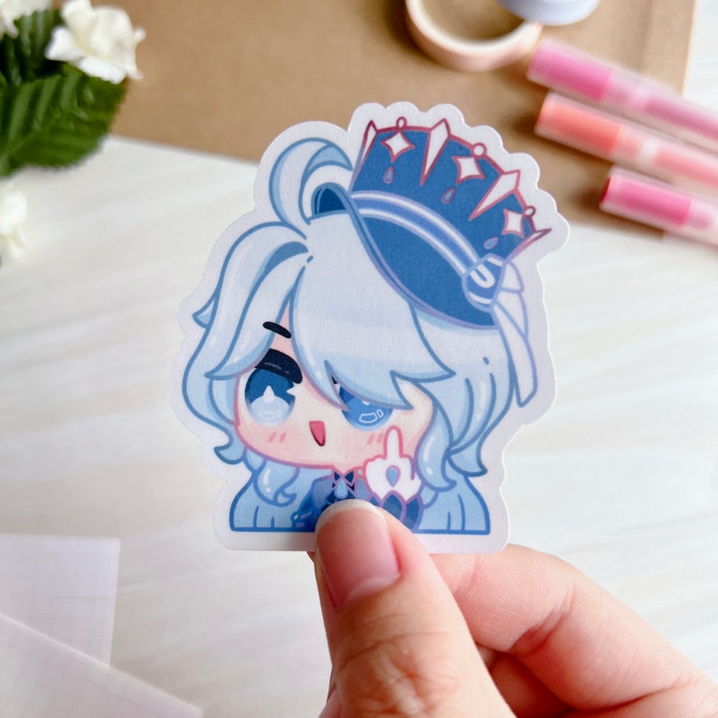 Genshin Impact Middle Finger Stickers: Characters From - Etsy