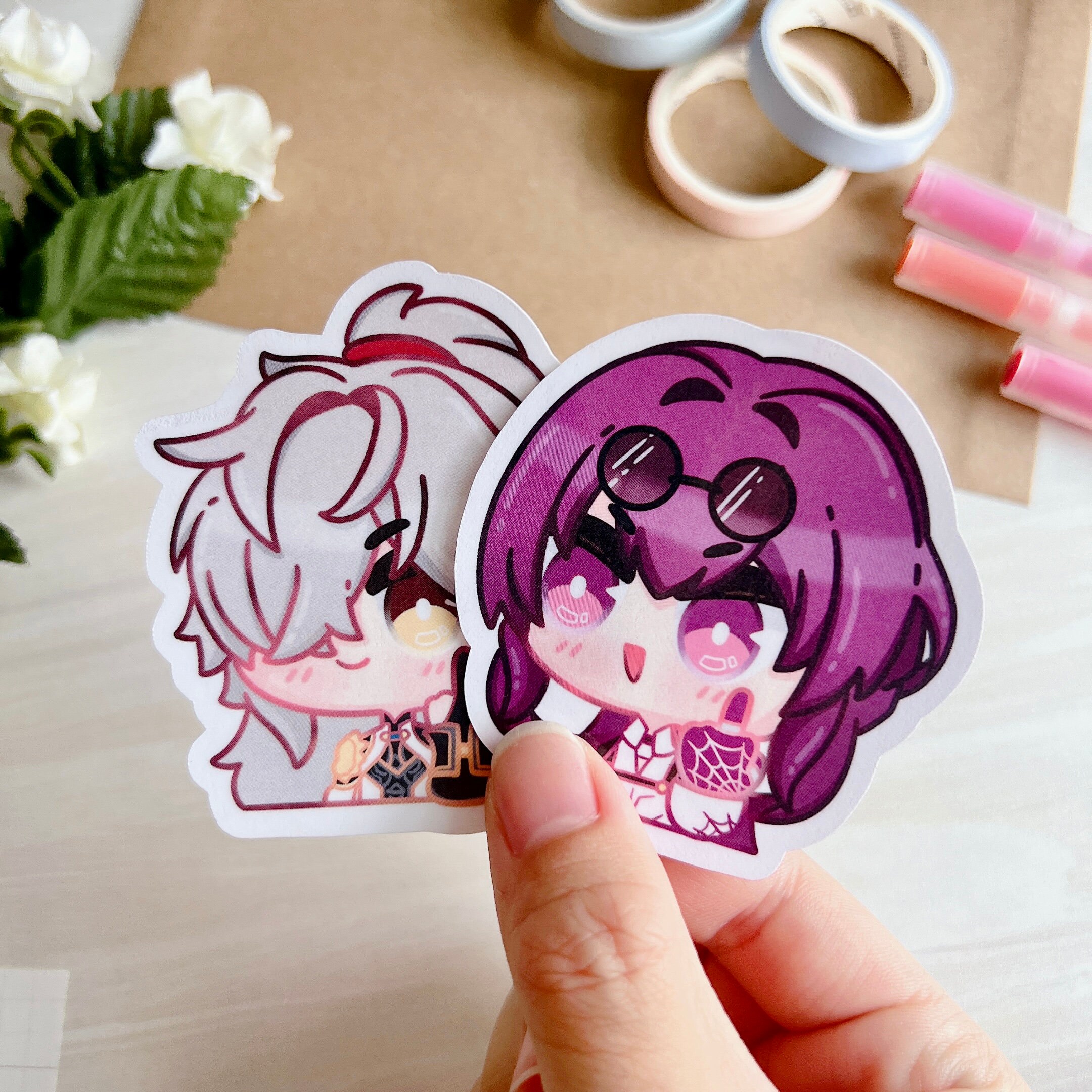 Honkai Star Rail Middle Finger Stickers: Dan Heng, Blade, Kafka ...