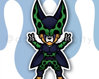 Dbz Cell Sticker - Etsy