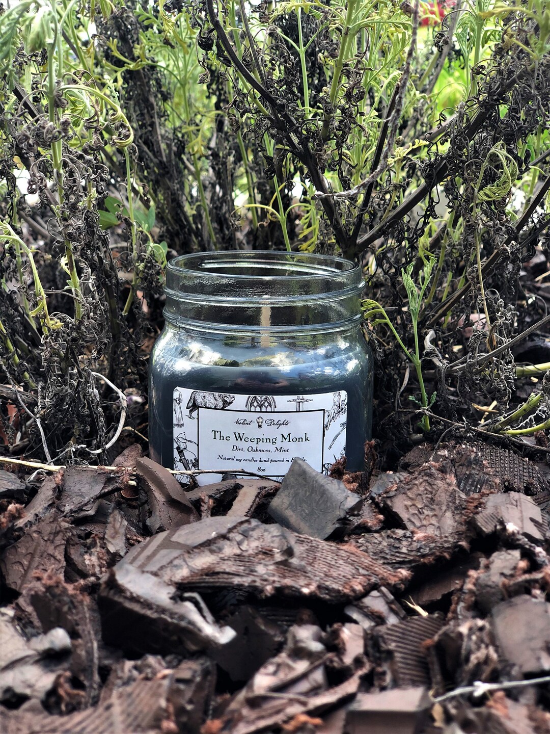 The Weeping Monk Soy Candle: Netflix Cursed Inspired, Mint Oakmoss ...