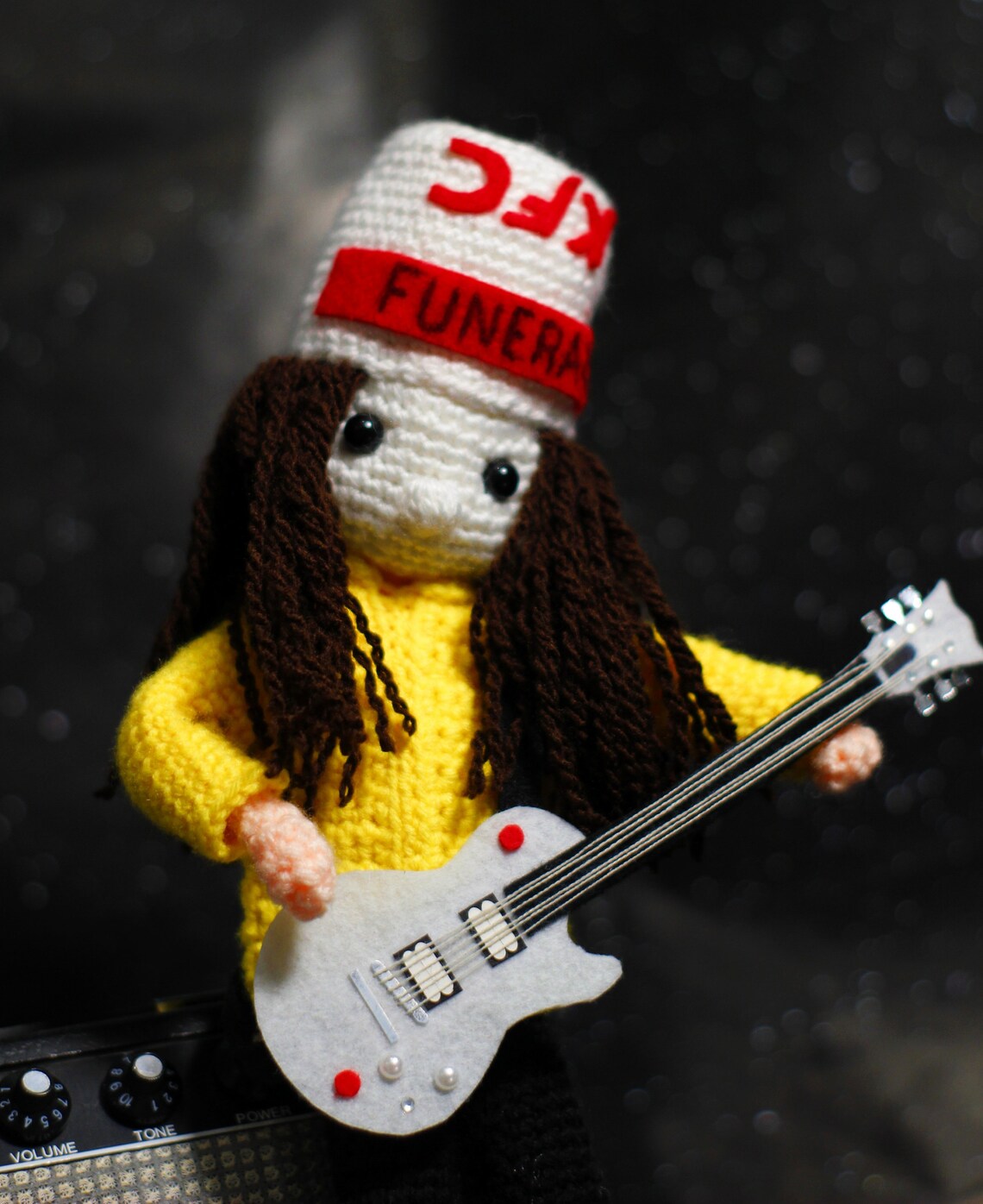 Buckethead Inspired Crochet Amigurumi Doll Action Figure | Etsy