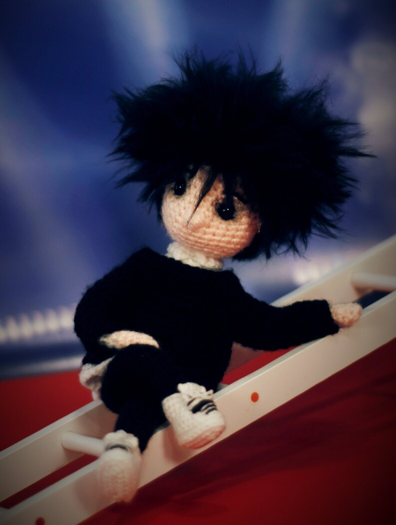 Robert Smith Inspired Crochet Amigurumi Doll Handmade One of - Etsy