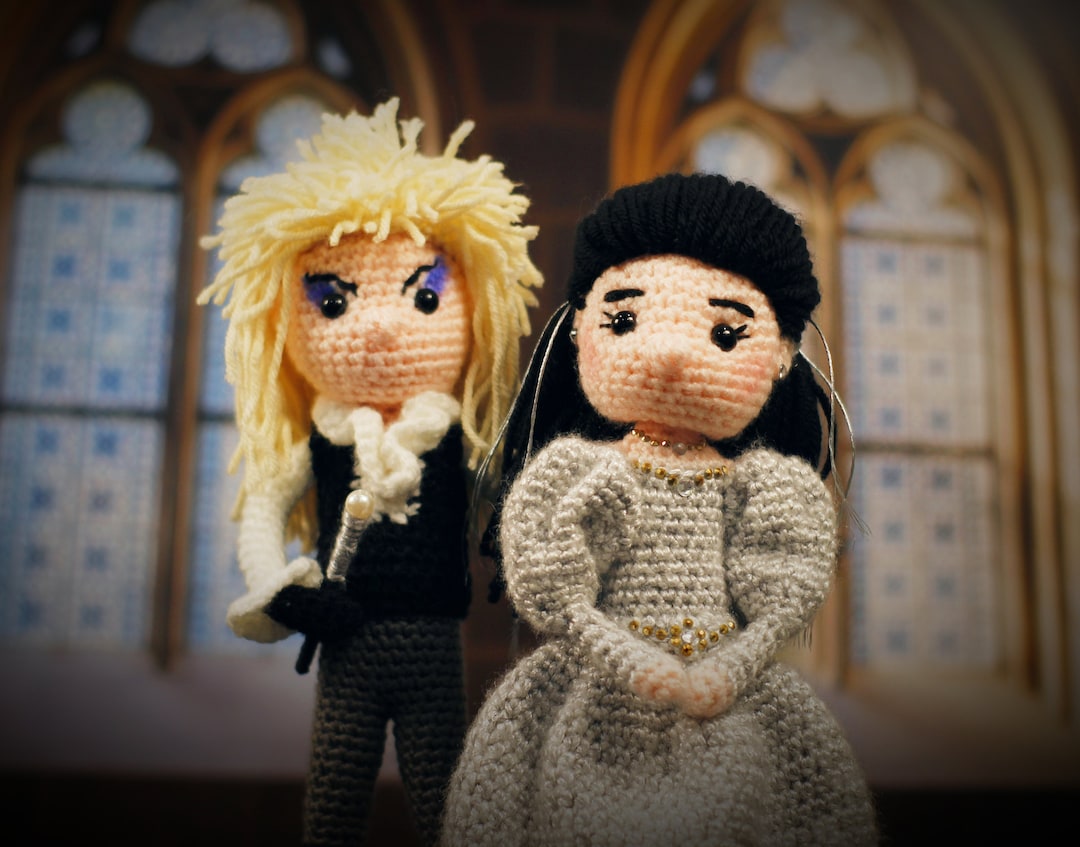 Jareth the Goblin King & Sarah Williams Inspired Crochet Amigurumi Doll ...