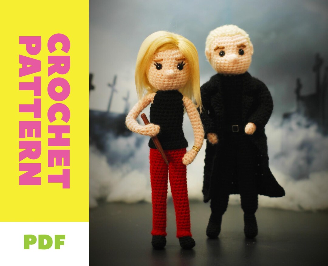 PATTERNS for Buffy & Spike Inspired Crochet Amigurumi Dolls - Pattern ...