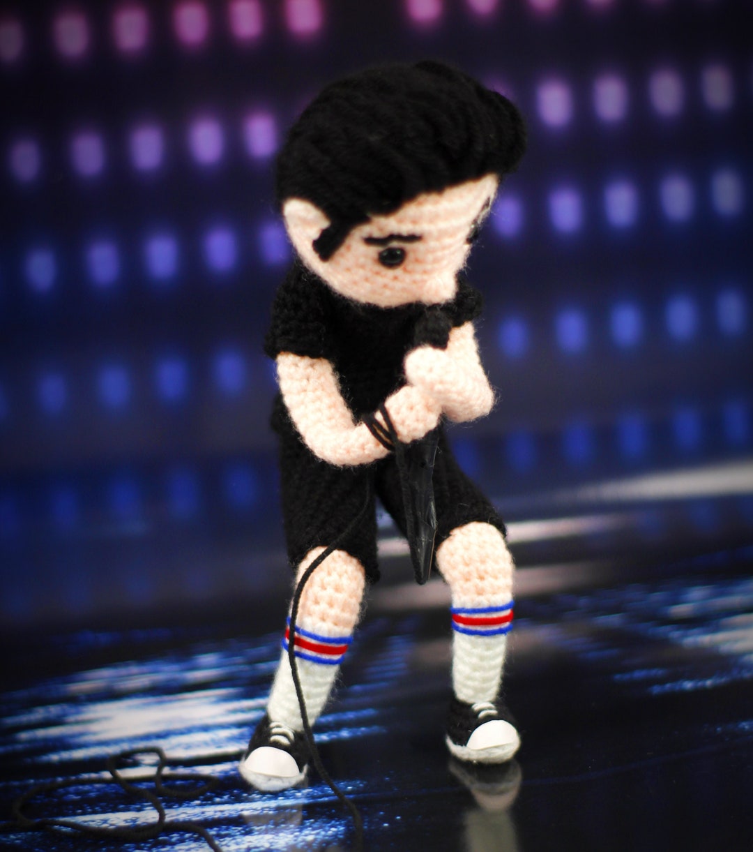 Chino Inspired Crochet Amigurumi Doll - Deftones - One of a Kind Figure ...