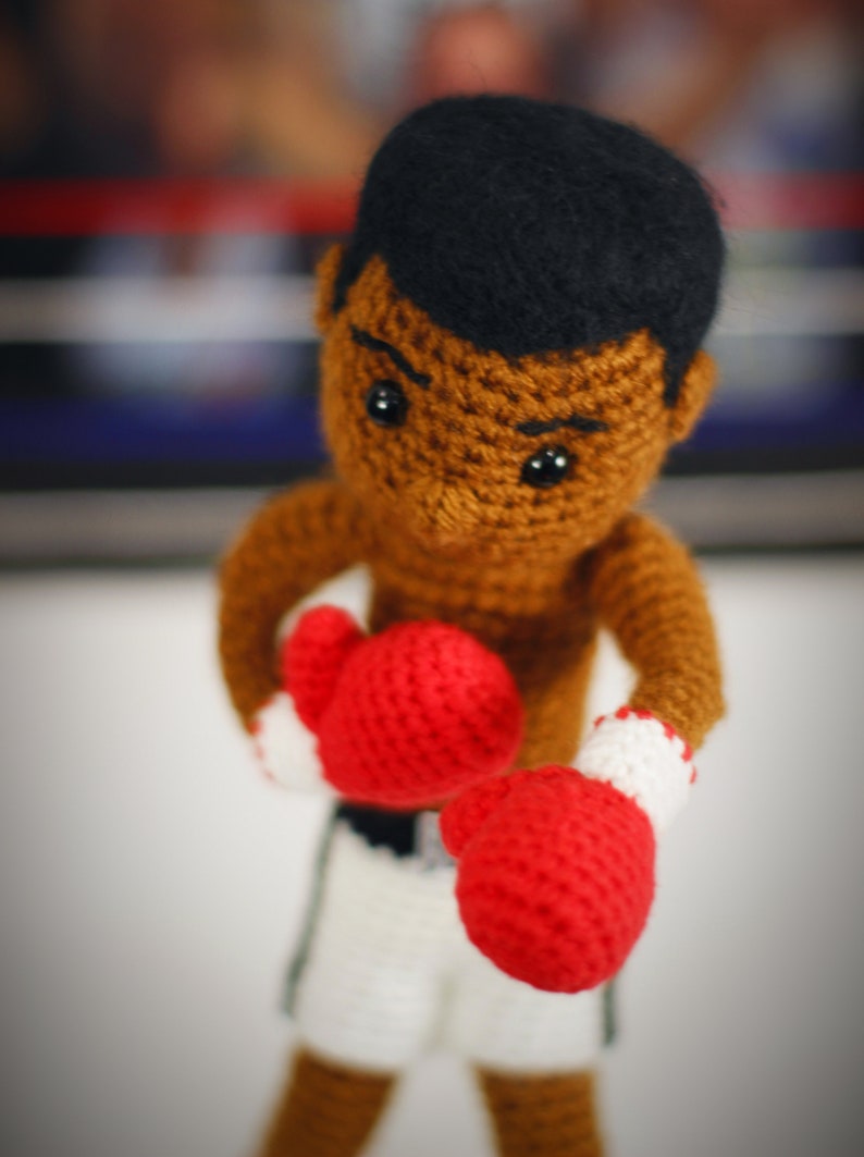 Muhammad Ali Inspired Crochet Amigurumi Doll - Handmade One of a Kind ...