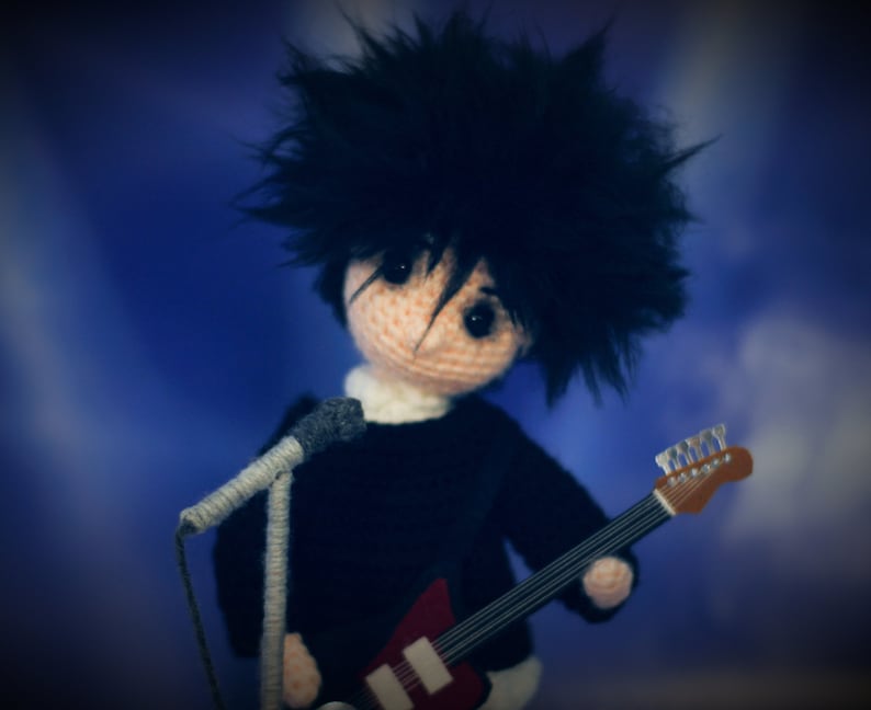 Robert Smith Inspired Crochet Amigurumi Doll Handmade One of - Etsy