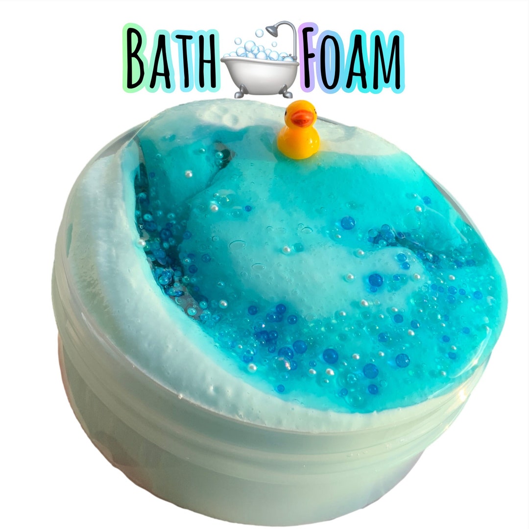 Bath Foam - Fluffy Slay X Coated Clear Slime - 5oz/150g or 8oz/250g ...
