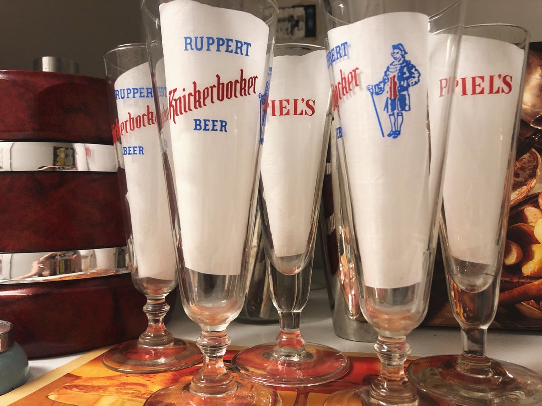 Vintage Piels Beer Pilsner Glasses NYC Brewery - Etsy